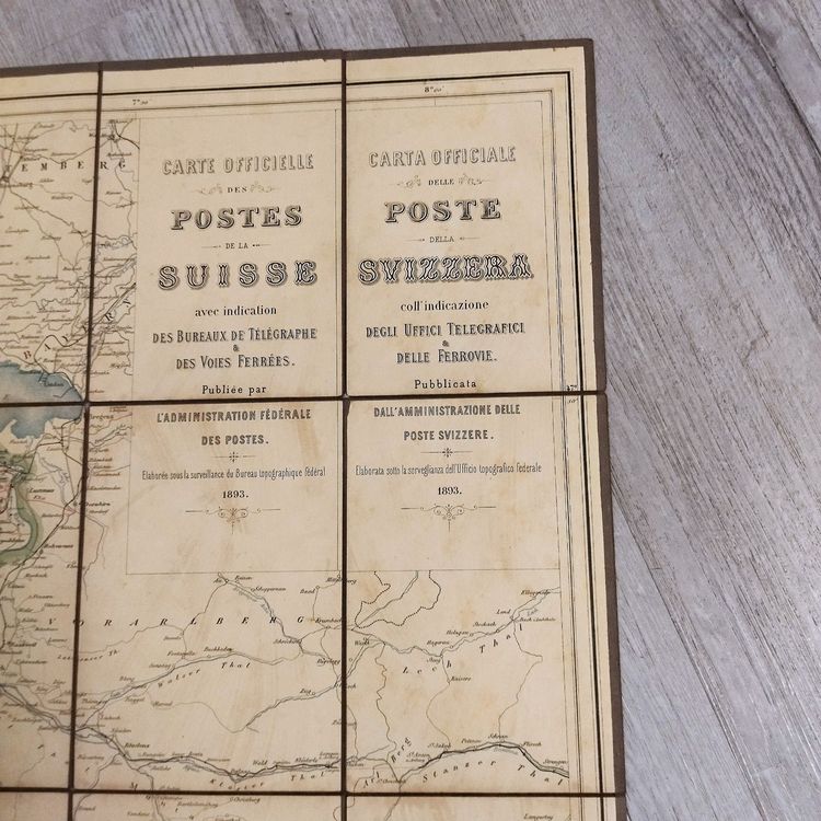 Carte off. des postes d. suisse 1883. Karten der Post 3 Stk | Kaufen ...