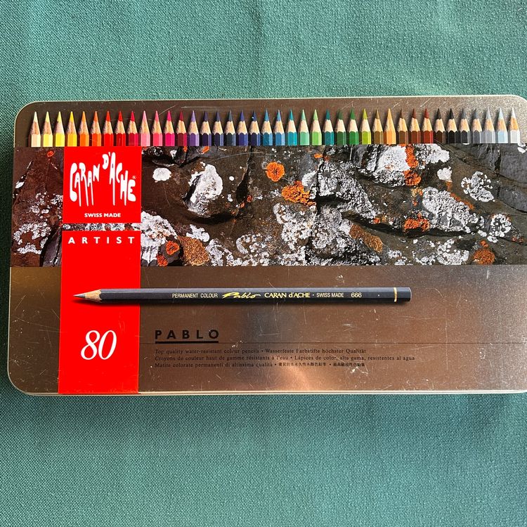 CARAN D'ACHE Swiss Made ARTIST PABLO 80er Metallschachtel | Kaufen auf ...