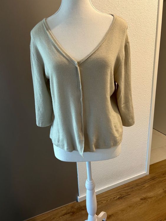 3/4 Arm Pulli von Jil Sander beige Cashmere/Silk Gr. 40 (Gebraucht) in ...