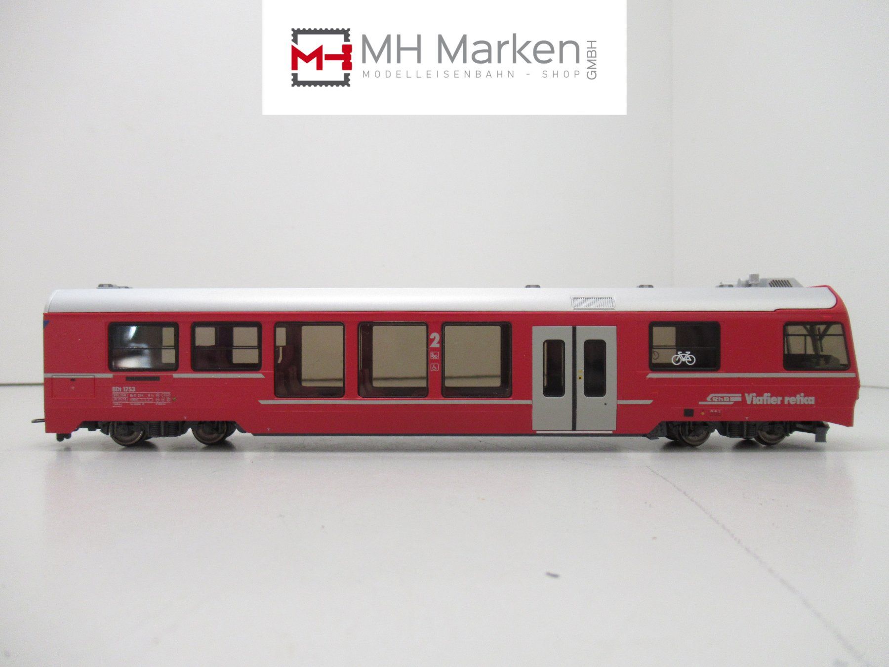 Bemo 3249 103 Steuerwagen BDt Neva Retica RhB Analog H0m DC (Gebraucht ...