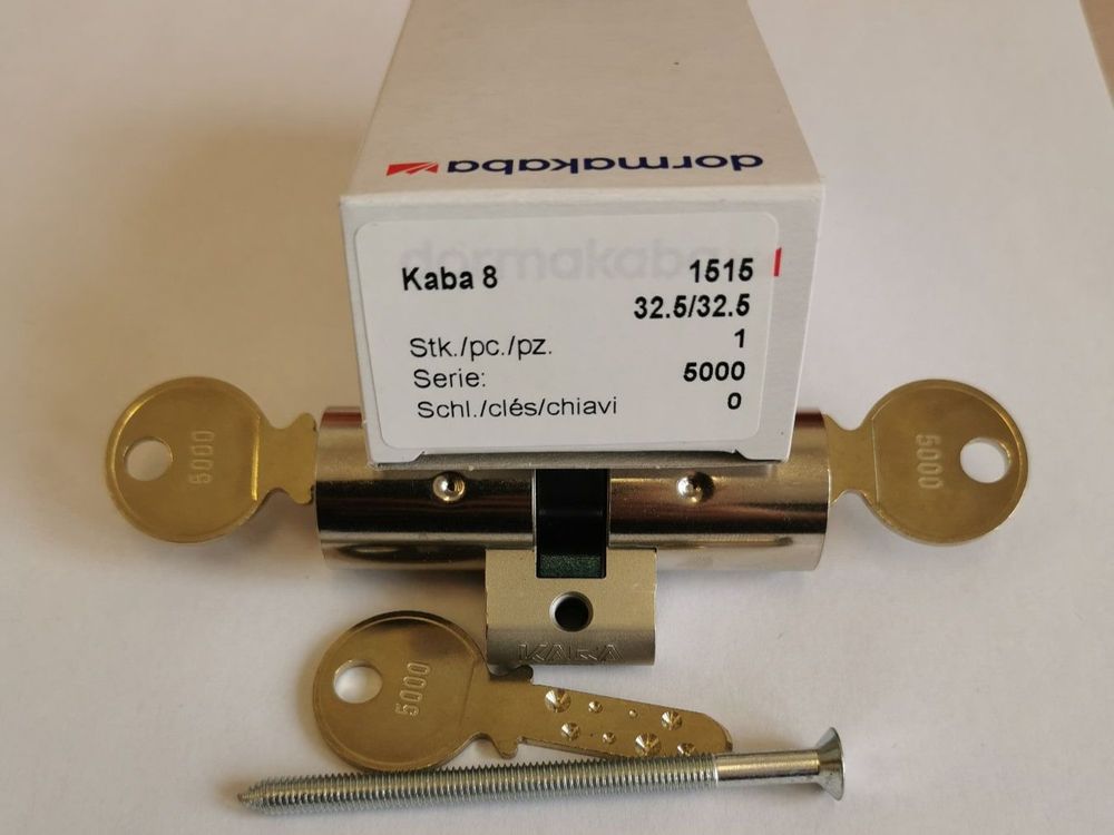 Kaba 8 Zylinder - 5000er inkl. Schlüssel (Neu und originalverpackt) in ...