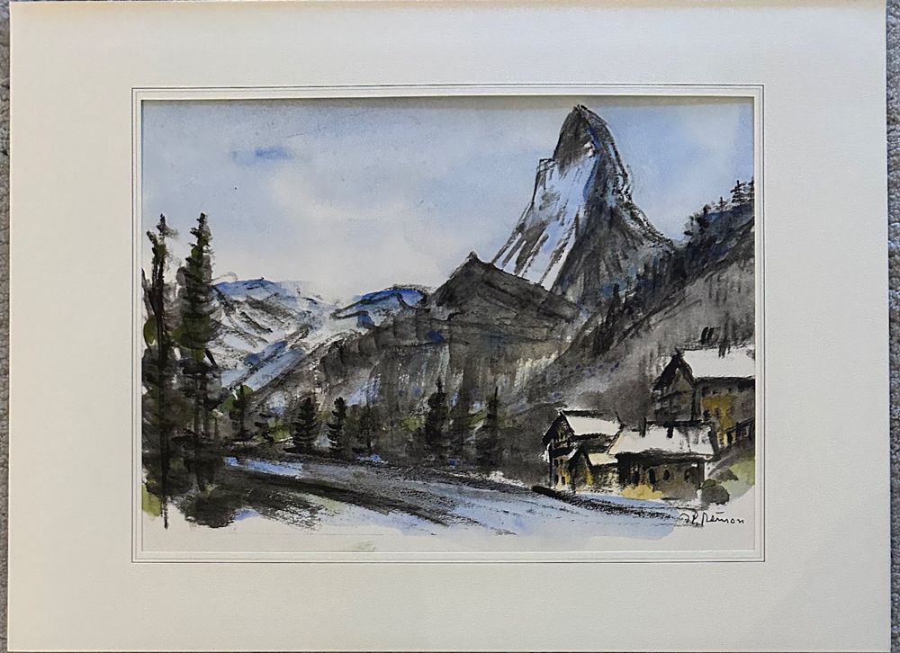 Jean-Pierre Rémon 1928 Aquarell (Gebraucht) in Hochdorf für CHF 20 – mit Lieferung auf Ricardo ...