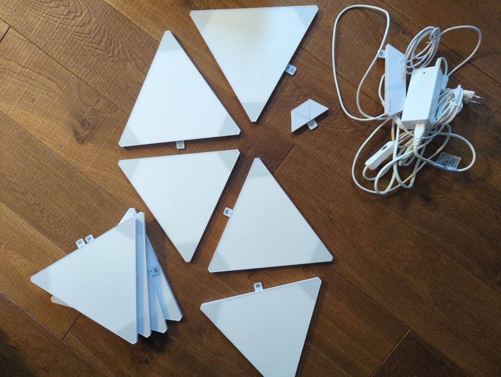 NanoLeaf Starter Set (9 triangle lights) with sound module (Gebraucht ...