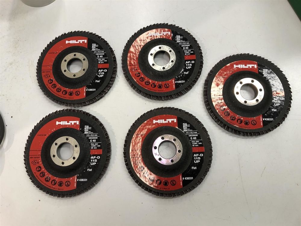 5 x Hilti Fächerscheibe Inox - E047 (Neu (gemäss Beschreibung)) in ...