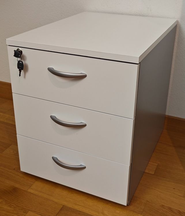 Korpus - Holz, Front weiss foliert, braun-grau, 2 Schlüssel (Neu ...