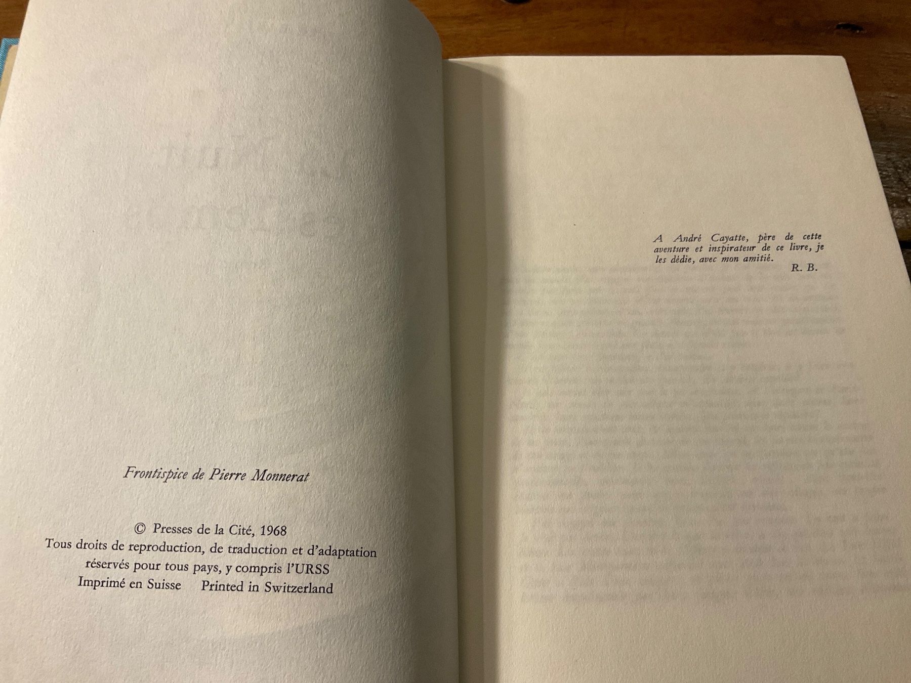 La Nuit des Temps, René Barjavel, Roman, édition 1968 (Gebraucht) in ...
