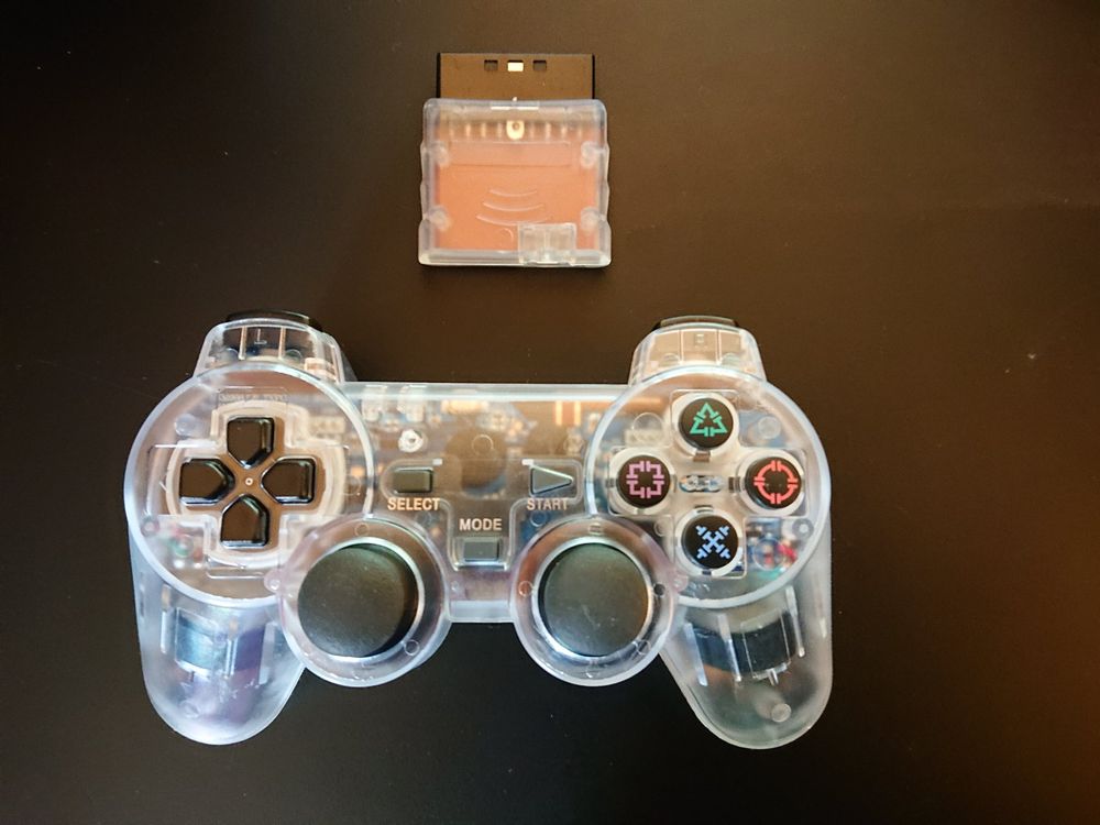 NEU - Playstation 2 PS2 - Wireless Controller - Clear Transp | Kaufen ...