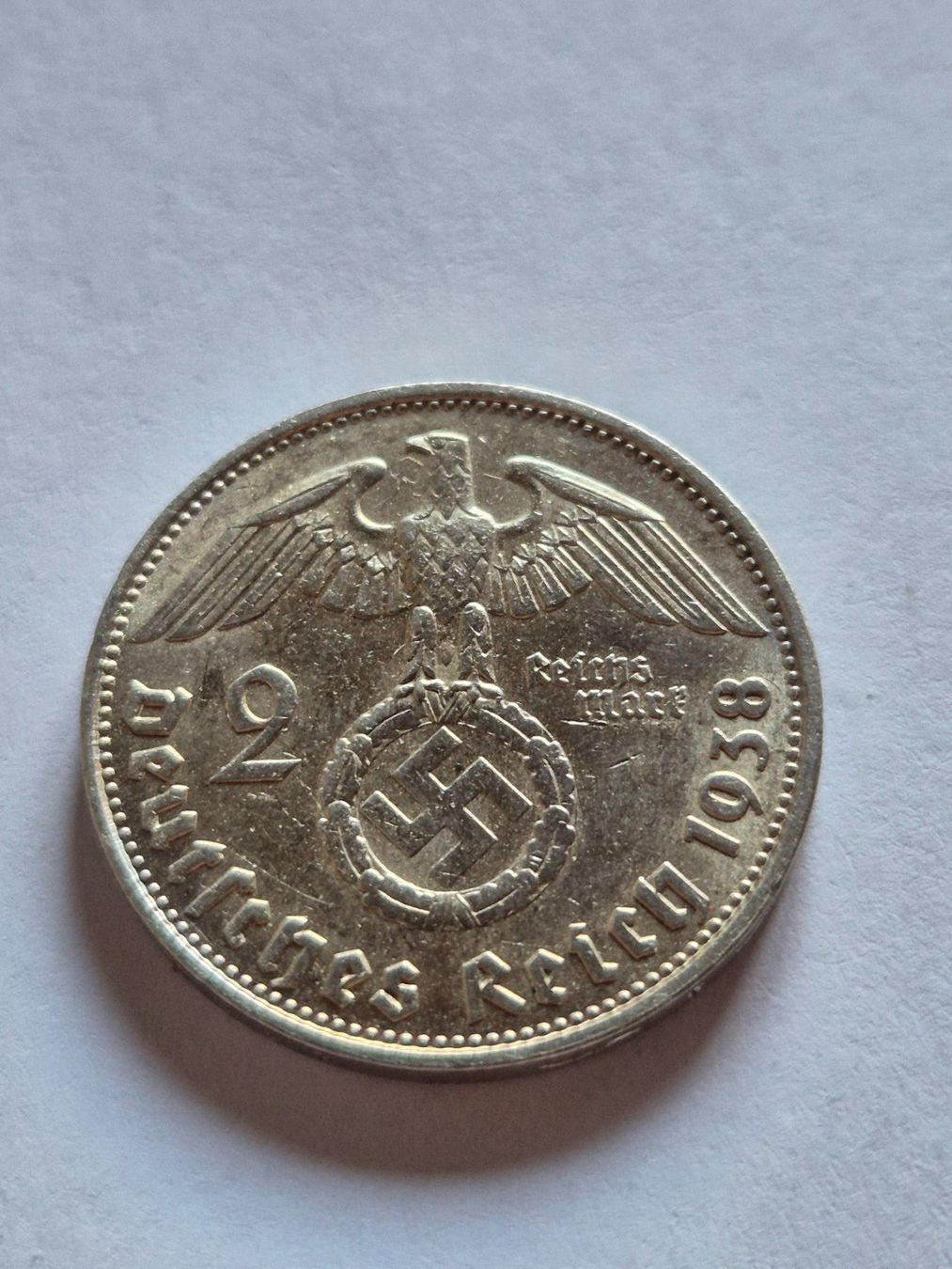 2 Reichsmark 1938 B - Deutsches Reich Original- ab Fr. 1.--! (Gebraucht ...