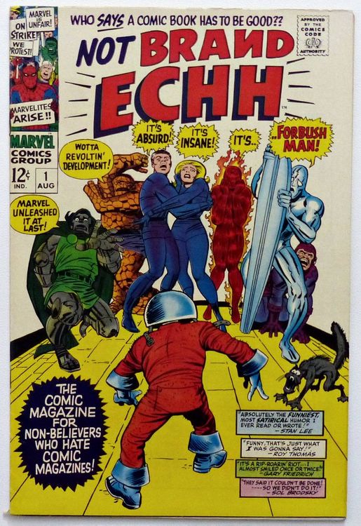 NOT BRAND ECHH #1 🔑 KEY ISSUE 1ST MARVEL PARODY COMIC 1967 (Gebraucht ...