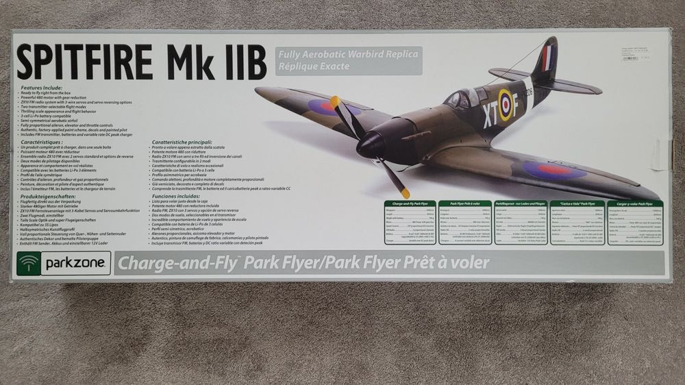 RC Modellflugzeug Spitfire Mk IIB kompl. mit Fernsteuerung (Neu und ...
