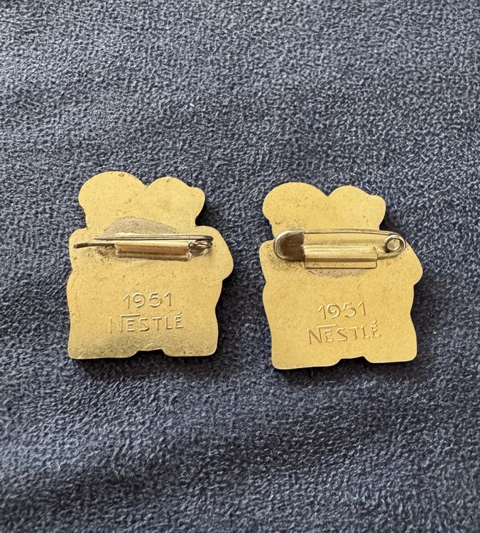 2 Fip-Fop-Club-Abzeichen 1951 von Nestlé Kinoclub (Gebraucht) in ...