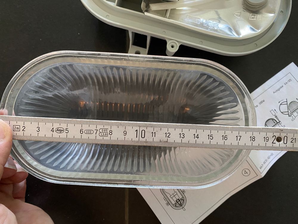 Kellerlampe, Outdoor-Leuchte, Licht neu ca.19cm Glaslampe (Neu (gemäss Beschreibung)) in Oberwil ...