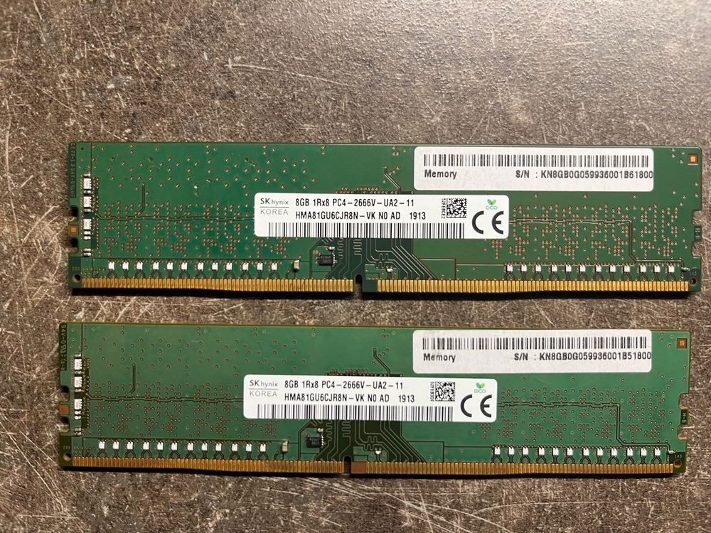 RAM SK Hynix DDR4 16 GB (2x8 GB) - 2666 MHz | Kaufen auf Ricardo
