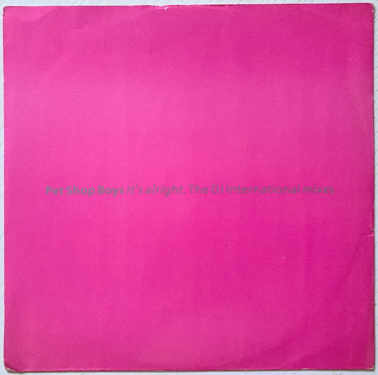 PET SHOP BOYS - IT'S ALRIGHT. (Gebraucht) in Bottens für CHF 9 – mit ...