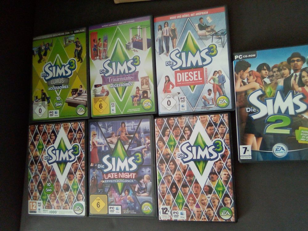 Sammlung die SIMS PC Games (Gebraucht) in Steffisburg für CHF 18 – mit ...