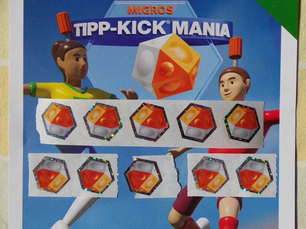 10 Sticker Migros Tipp-Kick Mania (Neu (gemäss Beschreibung)) in Uster ...