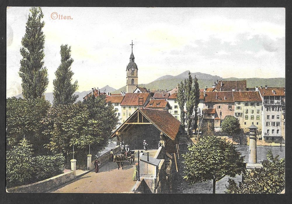 Olten Teilansicht mit alter Brücke und Altstadt (Gebraucht) in Olten für CHF 25 – mit Lieferung ...