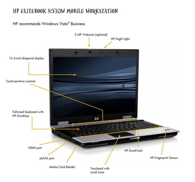 HP EliteBook 8530w Mobile Workstation (Gebraucht) in Root für CHF 69 ...