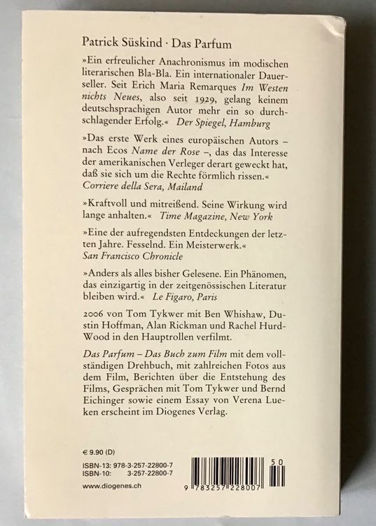 Das Parfum, die Geschichte eines Mörders (Patrick Süsskind) (Gebraucht ...
