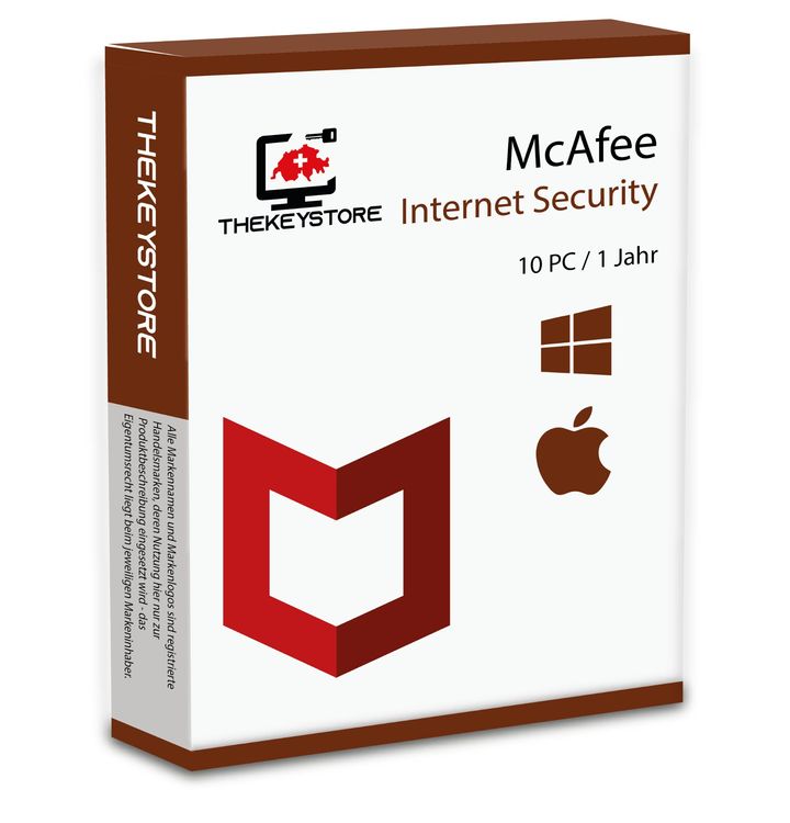 McAfee Internet Security 10 Geräte für 1 Jahr (Neu und originalverpackt ...