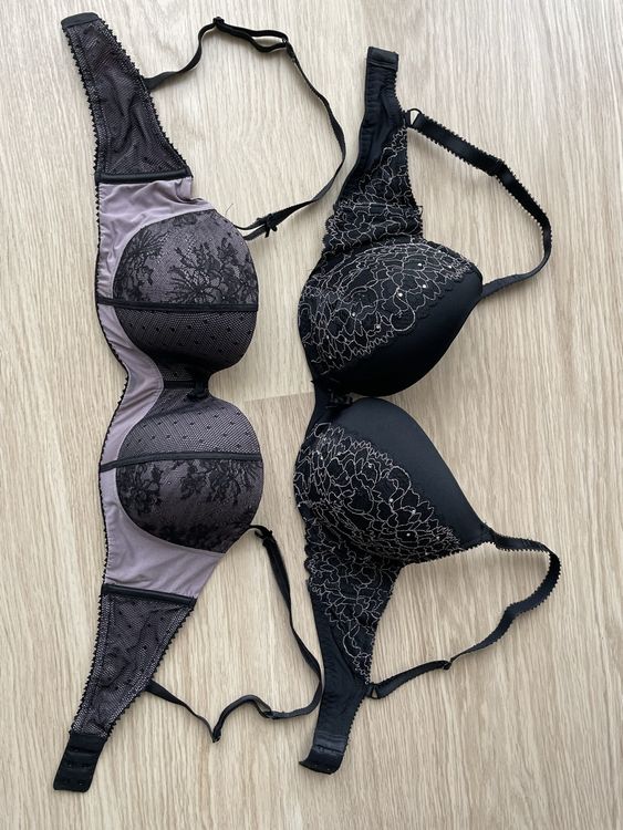 Beldona&Hunkemöller BH Set, Grösse 80C, Schwarz, Spitze (Neu (gemäss ...