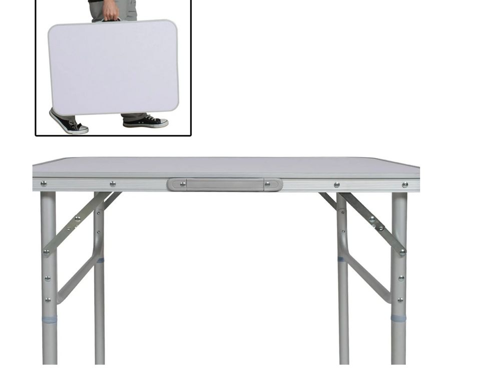 Campingtisch Lothar klappbar, Aluminiumgestell, 75 x 55 x 6 (Neu ...