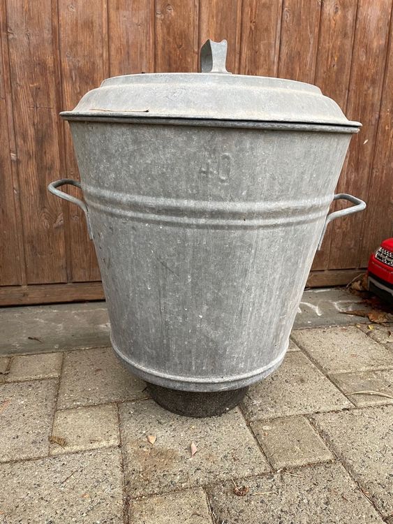 Ancienne Bassine à Lessive en Zinc 40L (Gebraucht) in Vallamand für CHF ...