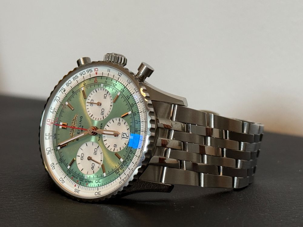 Breitling NAVITIMER B01 CHRONOGRAPH 41 Mint Green 2025 (Gebraucht) in Bern für CHF 5999 – mit ...