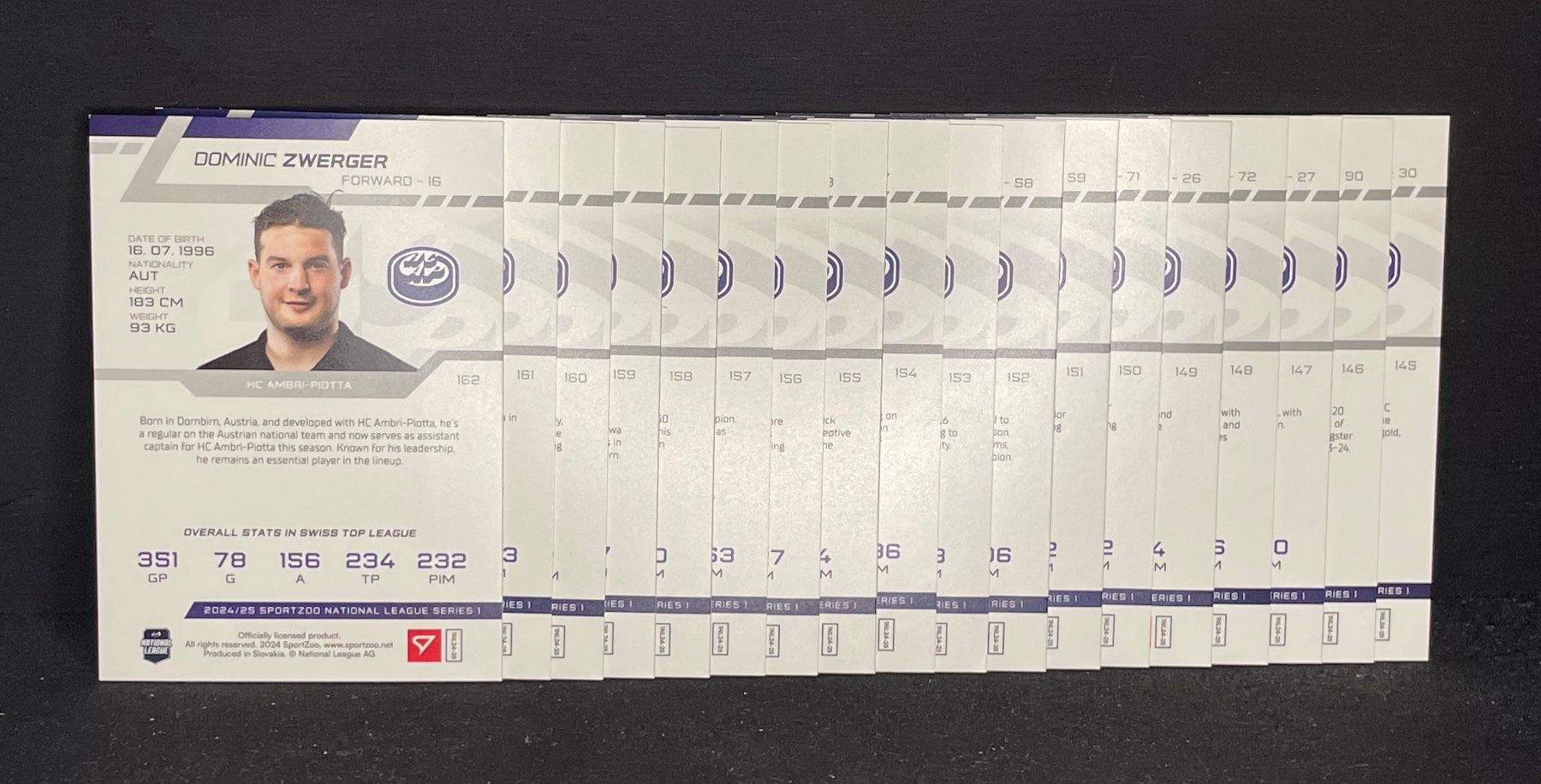 Komplettes HC Ambri-Piotta Base-set Serie 1 2024/25 (Neu (gemäss ...