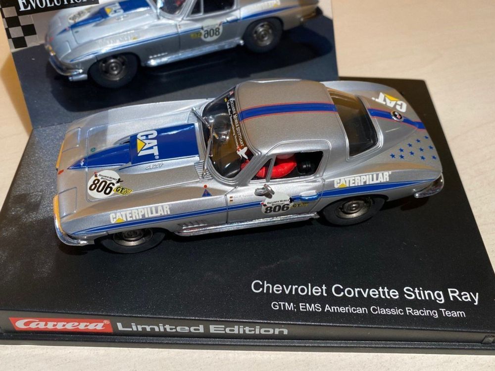 Carrera Evolution Chevrolet Corvette Sting Ray Caterpillar (Neu und ...