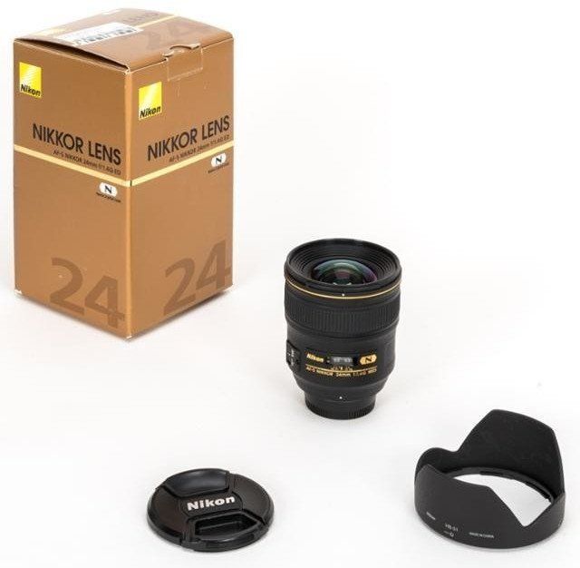 Nikon 24mm F/1.4G Lens + UV Filter + CPL Filter (Neu (gemäss ...
