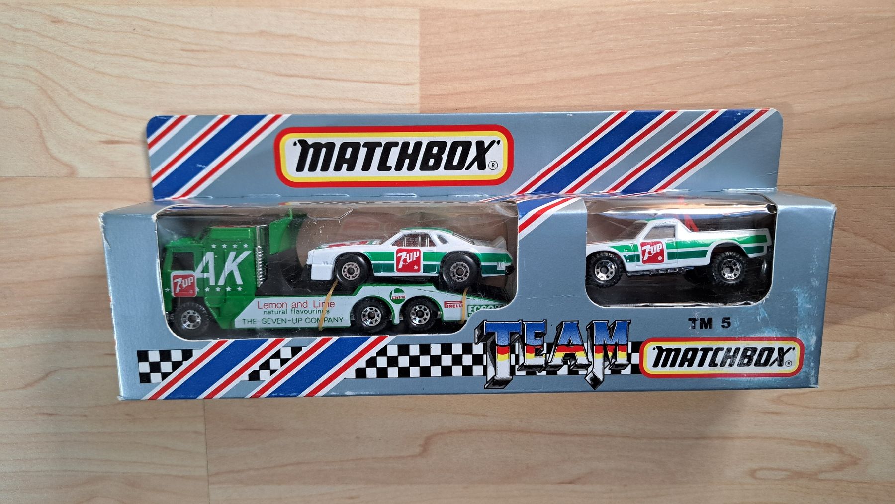 Matchbox TM5 Team Transporter 7-Up Set, Rarität, Top Zustand (Neu und ...