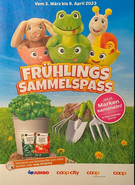 Coop Frühlings Sammelspass - 40 Sammelmarken ab CHF 1.- (Neu (gemäss Beschreibung)) in Gurmels ...