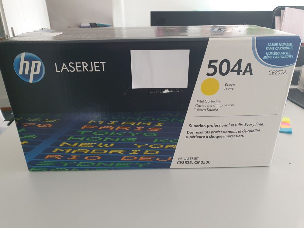Toner HP 504 CE252A, Yellow (Neu und originalverpackt) in Mühlethurnen ...