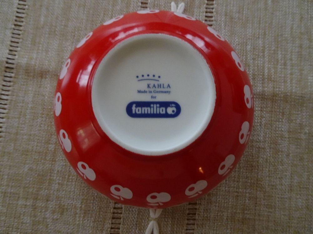 NEUE Müeslischale Kahla Familia rot-weiss - 240134 | Kaufen auf Ricardo
