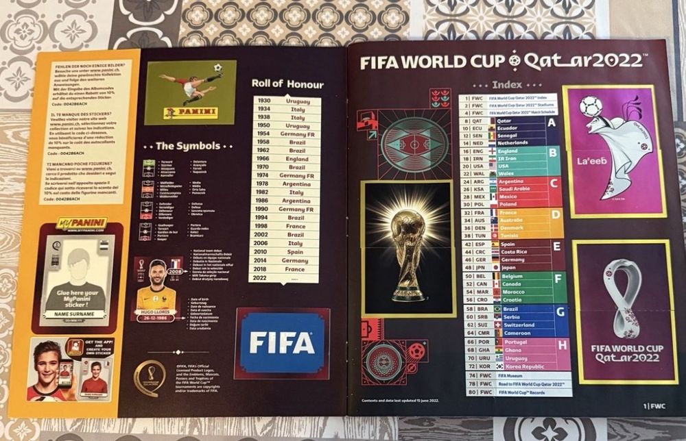 Album Panini FIFA World Cup Qatar 2022 Complet (Neu (gemäss ...