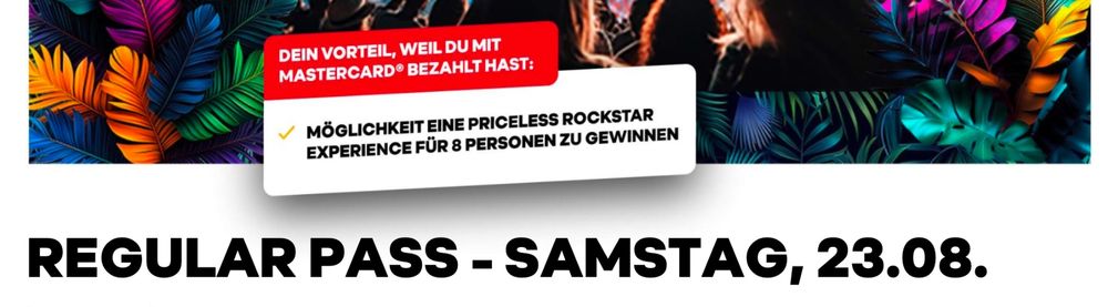 ZWEI Tickets für das Zürich Openair (Regular Pass) (Neu (gemäss ...