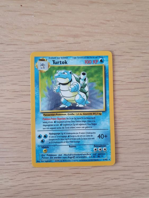 Pokemonkarte Turtok 1999 | Kaufen auf Ricardo