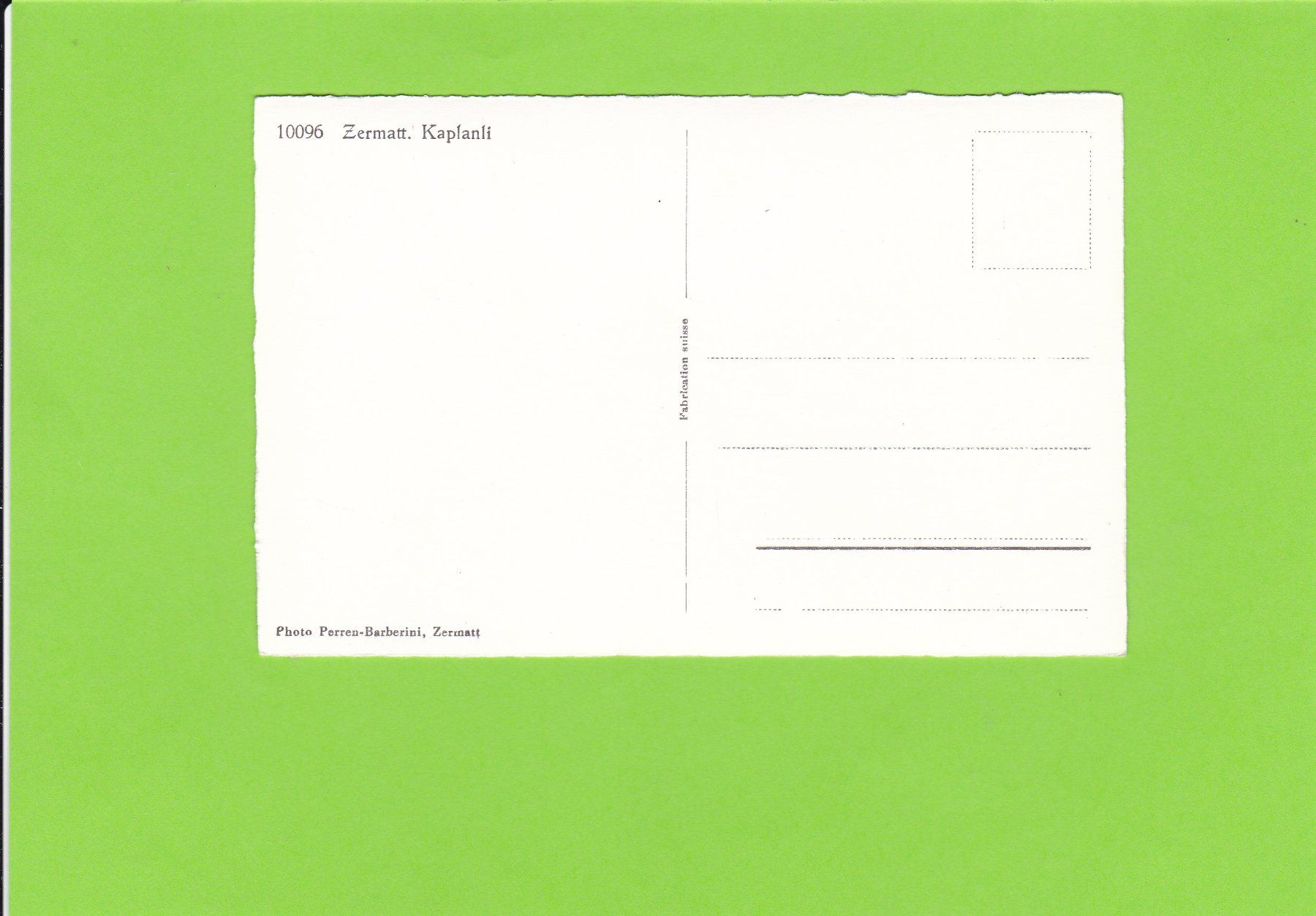 Zermatt-Kaplanli (Gebraucht) in St. Peterzell für CHF 1 – mit Lieferung ...