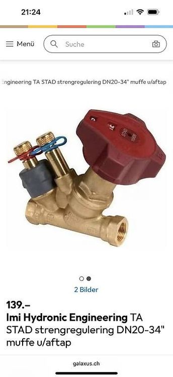 TA-Hydronics STAD mit Entleeradapter 3/4" (Gebraucht) in Zofingen für ...