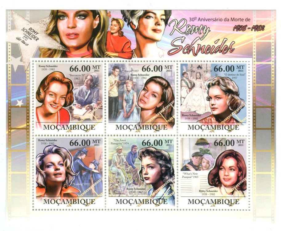 Block "Romy Schneider". Mosambik. (Neu und originalverpackt) in Basel ...