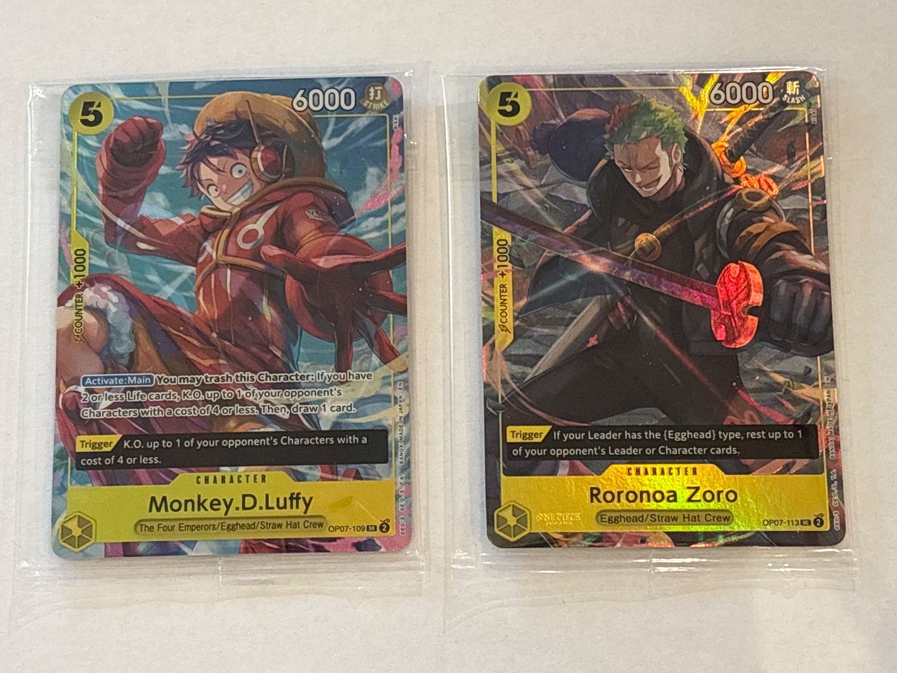 One Piece TCG CARDS OP07-109/OP07-113 Englisch (Neu (gemäss ...