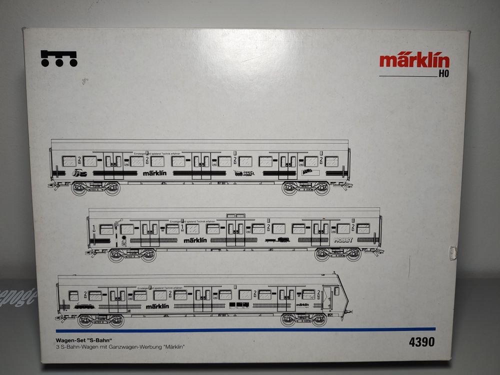 Märklin 4390 Wagen-Set "S-Bahn" (3 Wagen) (Neu (gemäss Beschreibung ...