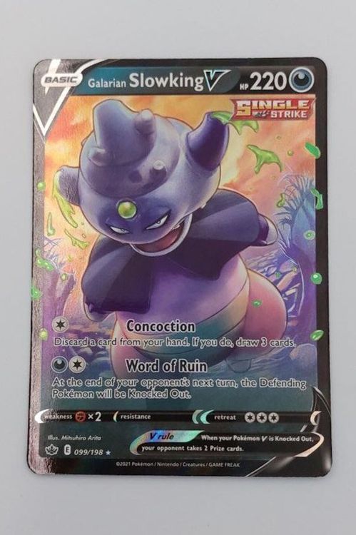 Galarian Slowking V (099/198 Chilling reign) NM / ENG | Kaufen auf Ricardo