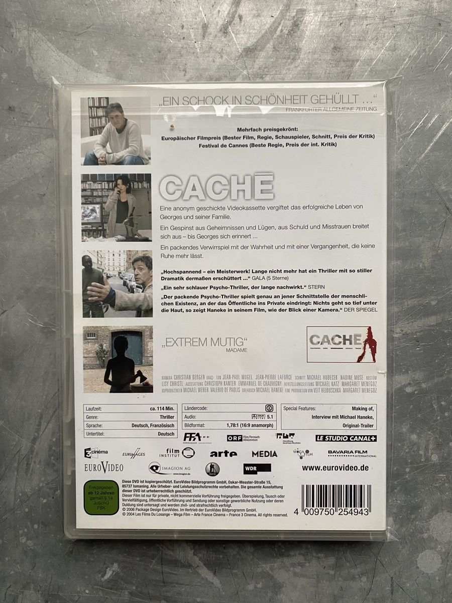 Caché - Michael Haneke - DVD - Drama, Thriller [2005] (Gebraucht) in ...