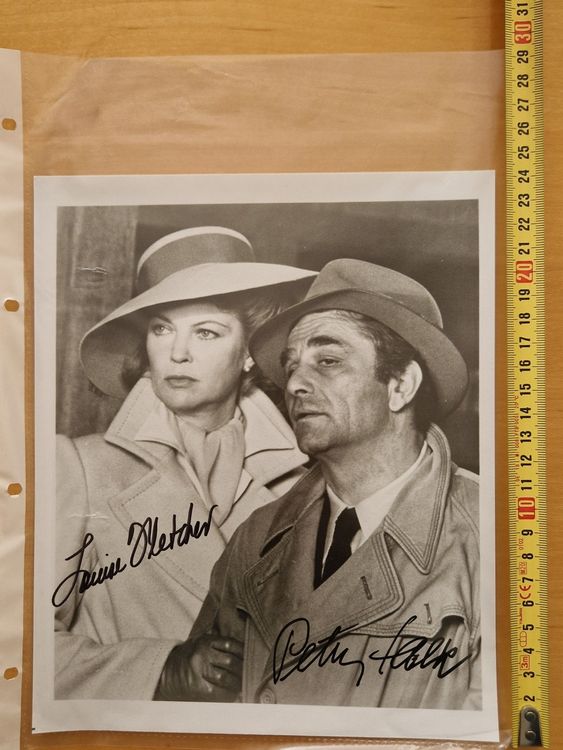 Peter Falk / Louise Fletcher, Original Autogramm auf Foto (Gebraucht ...