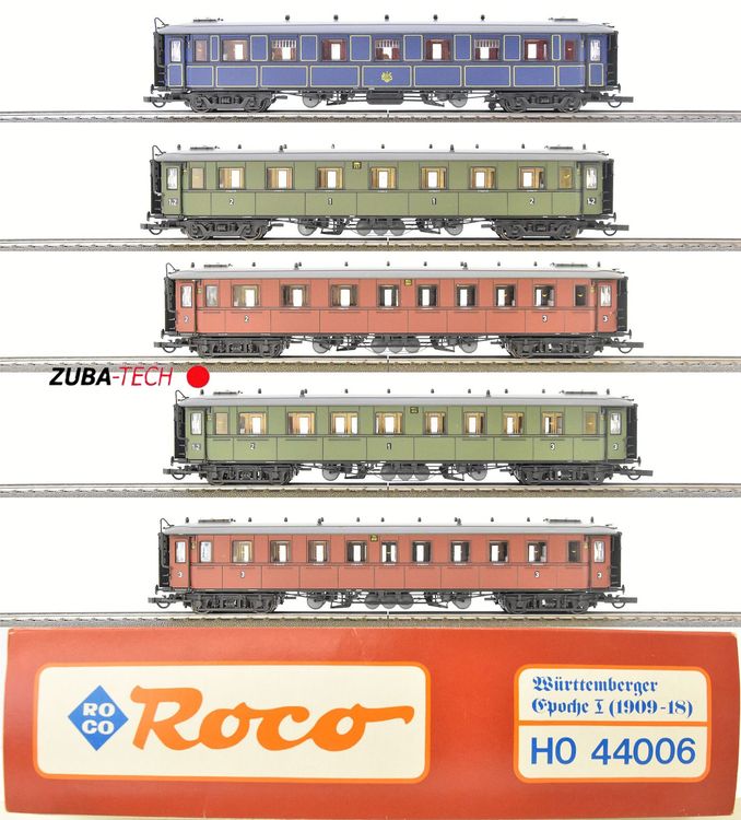 Roco 44006 Personenwagen-Set 5tlg. H0 GS K.W.St.E. mit OVP (Gebraucht) in St. Gallen für CHF 95 ...