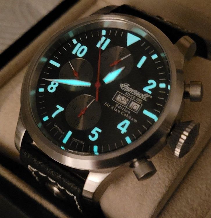 Ingersoll-Pilot Sir Alan Cobham Automat limitierter Edition (Neu ...