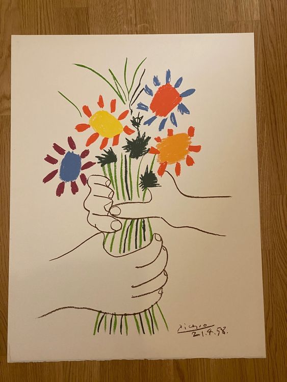 Pablo Picasso Lithographie Bouquet de fleurs 1958 (Gebraucht) in Twann für CHF 180 – mit ...
