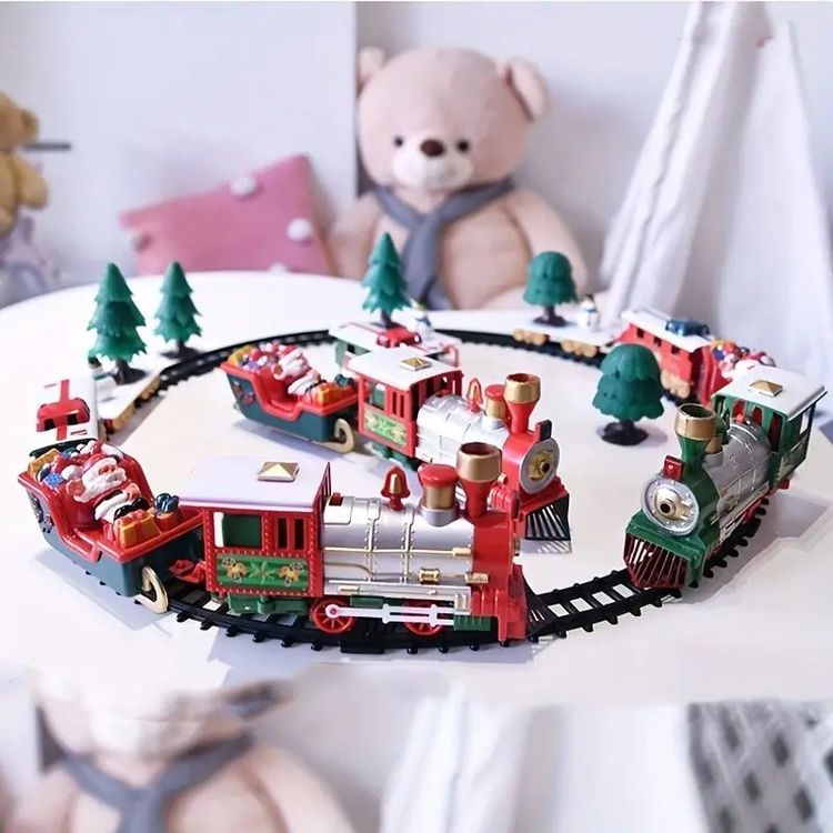 Deluxe Santa Track Train Set Weihnachts-Eisenbahn Kofferset (Neu und ...